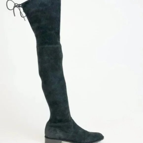 Stuart Weitzman | Shoes | Stuart Weitzman Lowland Black Suede Overtheknee Boots | Poshmark